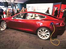 Driving into the future with an electric car