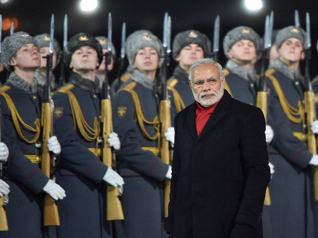 PM Modi arrives in Moscow amid Christmas festivities