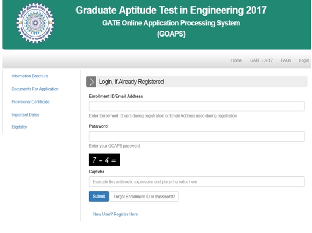 GATE 2017 admit card released