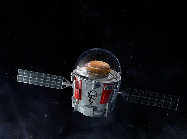Will this KFC burger be the first ever to go into space, wonder Twitterati