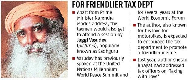 Narendra Modi, Jaggi Vasudev to address 2-day tax officers' conference ...