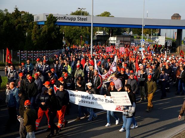 Thyssenkrupp reaches out to unions after workers protest Tata Steel ...