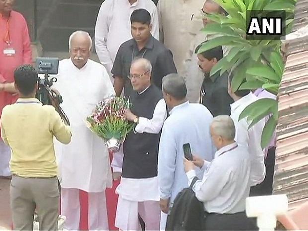 At RSS founder's birthplace, Pranab calls him 'great son of Mother India'