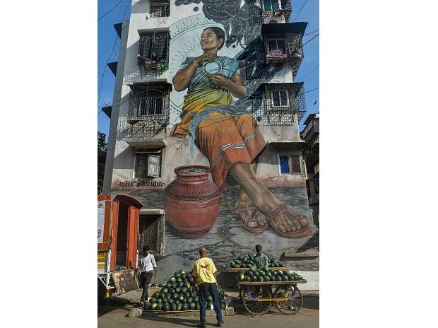 Mural makeover for Mumbai slum Dharavi | Business Standard News