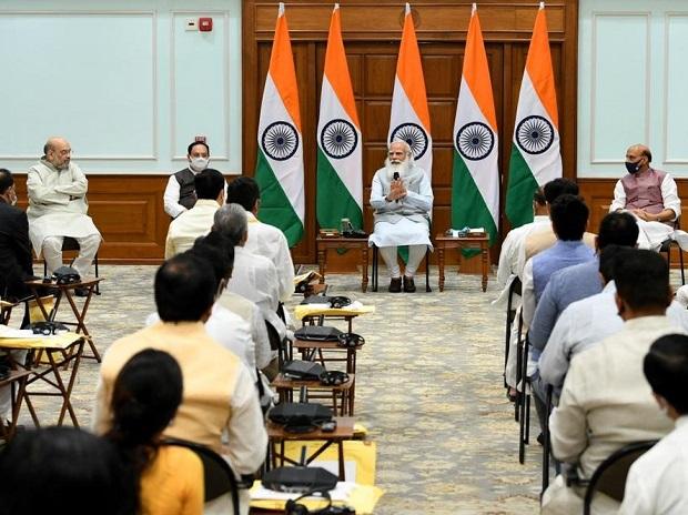 PM Modi chairs first in-person Union Cabinet meet in over a year ...