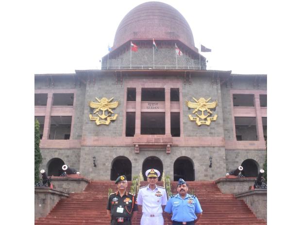 Three service chiefs visit alma mater National Defence Academy