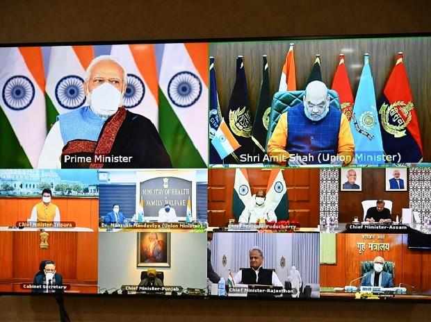 PM Modi chairs meeting with chief ministers on pandemic situation ...