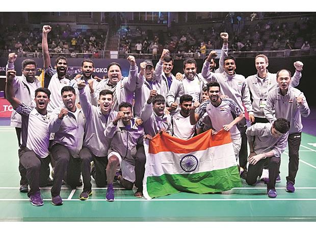 India beat Indonesia 3-0 to lift maiden Thomas Cup trophy, make history
