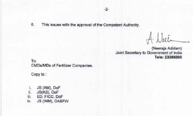 Centre implements 'One Nation One Fertiliser' plan under 'Bharat' brand ...