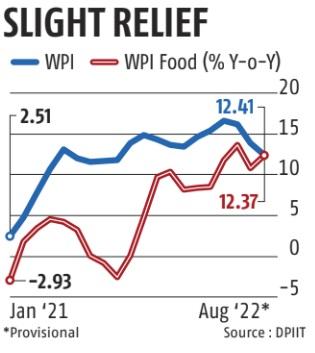 WPI-based inflation softens to 11-month low at 12.41% in August | Business Standard News