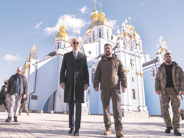 One Year On Joe Biden Makes Surprise Visit To Ukraine In Show Of