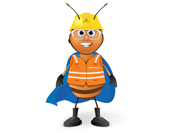 TATA Projects unveils HACHI - SAFETY MASCOT for its India @100 campaign