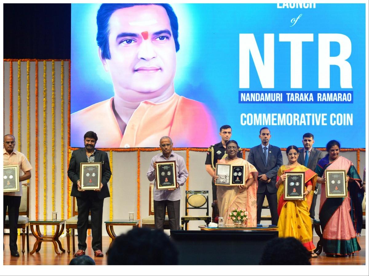 Prez Murmu releases commemorative coin on NT Rama Rao on his centenary ...