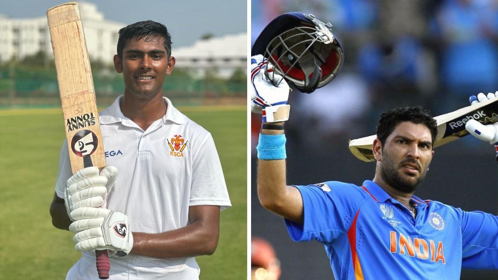 Karnataka's Prakhar Chaturvedi breaks Yuvraj Singh's 25-year-old record ...