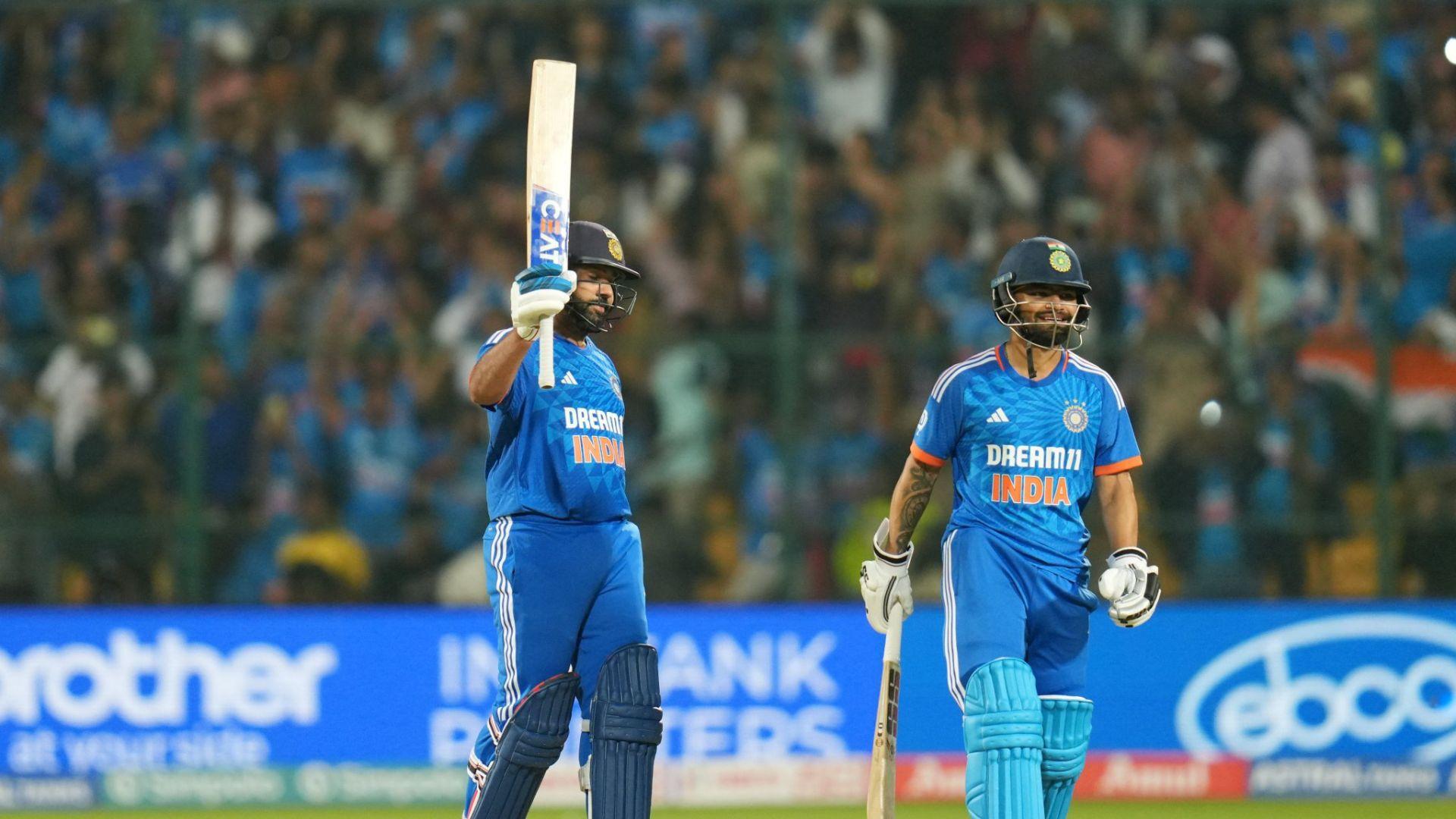 IND vs AFG: Rohit-Rinku record highest fifth-wicket partnership in ...