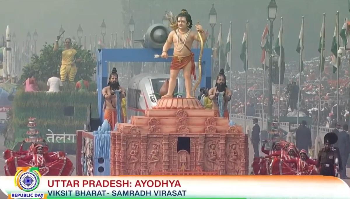 Ram temple consecration in Ayodhya showcased in UP's Republic Day ...