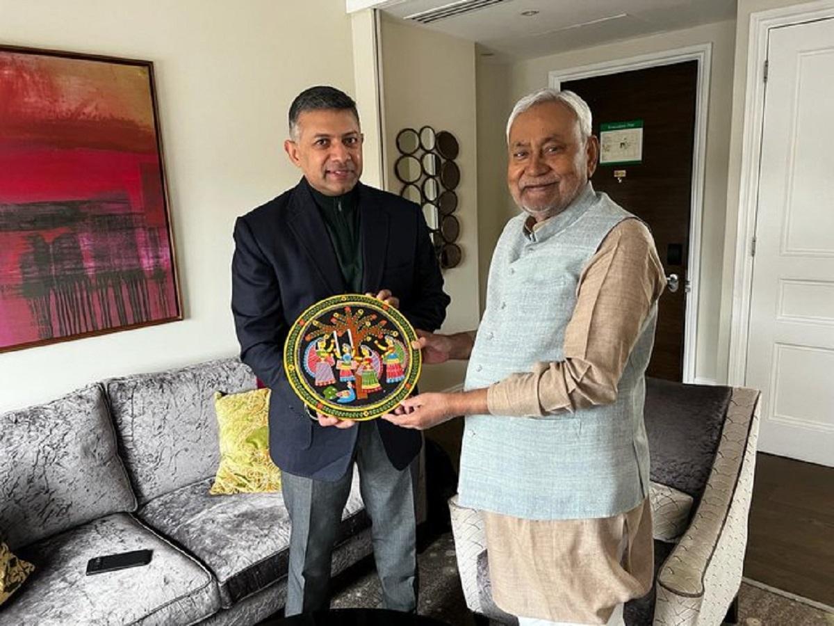 Indian envoy to UK, other dignitaries meet Bihar CM Nitish in London | India News - Business ...