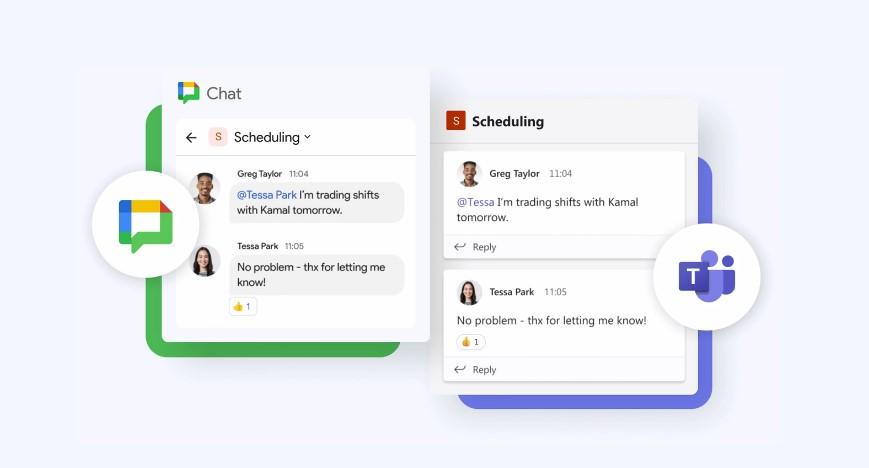 Google Chats now offers cross-messaging to Microsoft Teams, Slack and ...