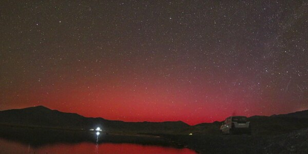 'Extreme' solar storm hits Earth: Rare red auroral arc graces Ladakh's ...