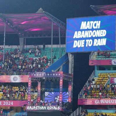 RR vs KKR highlights, IPL 2024: Match abandoned due to rain, Rajasthan ...