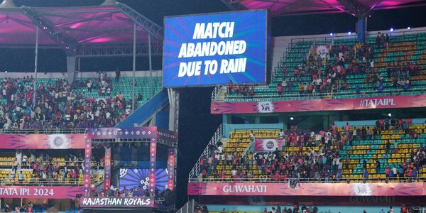 RR vs KKR highlights, IPL 2024: Match abandoned due to rain, Rajasthan ...
