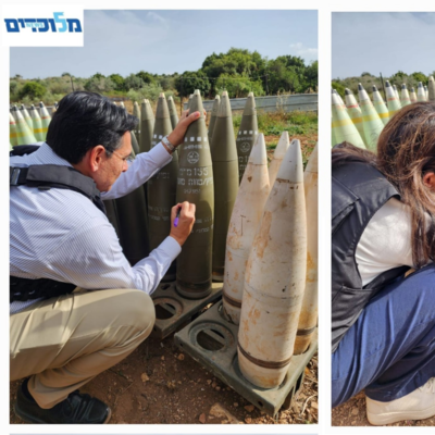 Nikki Haley signs Israeli artillery shells with 'Finish Them!' during ...