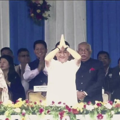 Prem Singh Tamang takes oath as Sikkim CM for second consecutive term | Politics News - Business ...