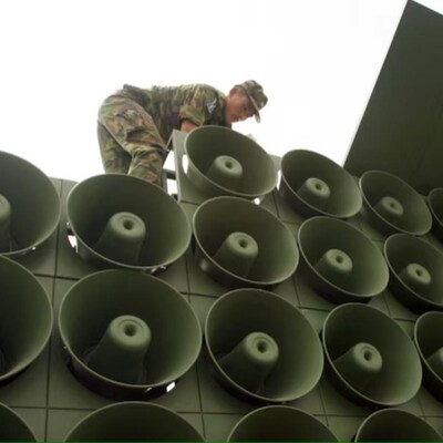 North & South Korea turn up loudspeakers to blare propaganda at each ...