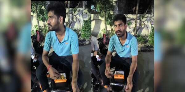 Viral video: Ola delivery partner caught red-handed eating consumer's ...