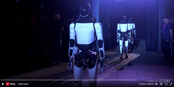 Tesla's optimus bots remotely operated by humans at recent cybercab ...
