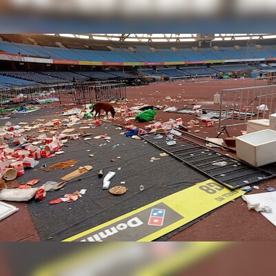 Diljit's concert leaves JLN Stadium in a mess, athletes' training ...