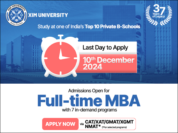 Online Applications for Admissions-2025 Closing Soon for XIM University's Flagship MBA ...