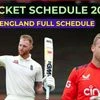 Cricket schedule 2025: England's fixtures in Tests, ODIs and T20Is ...