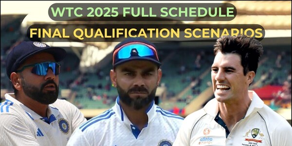 WTC 2025 full schedule: IND, AUS, SL chances for WTC final ...