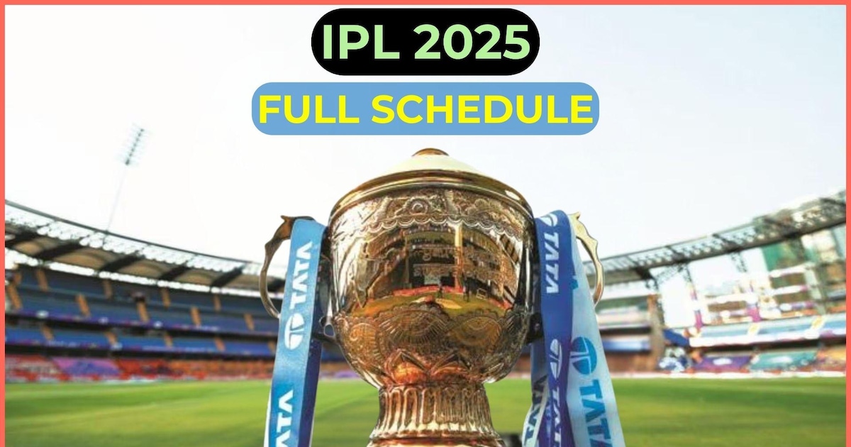 IPL 2025 full schedule announcement: KKR vs RCB to kick off the season, CSK vs MI on Mar 23 ...