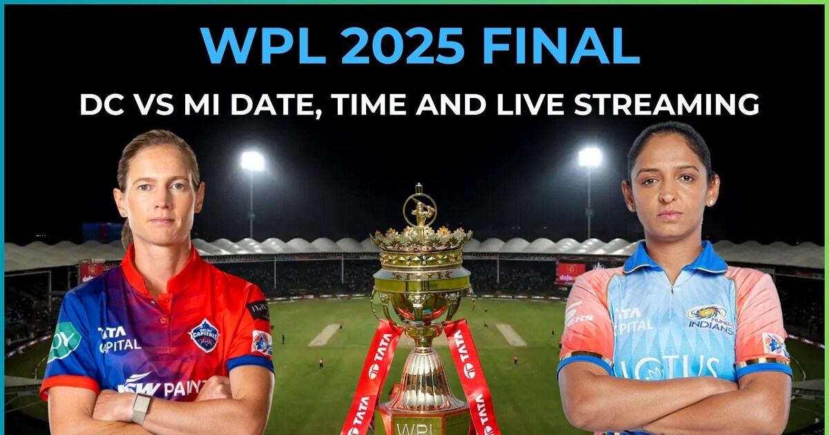 WPL final 2025: DC vs MI match date, time, venue, squad, live streaming ...