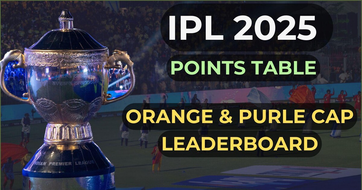 IPL 2025 points table: SRH, KKR, MI rankings; orange and purple cap holders | IPL 2025 ...