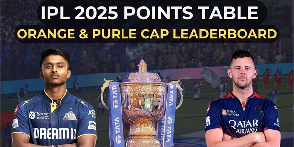 IPL 2025: Updated standings, Playoff race, Orange & Purple Cap ...