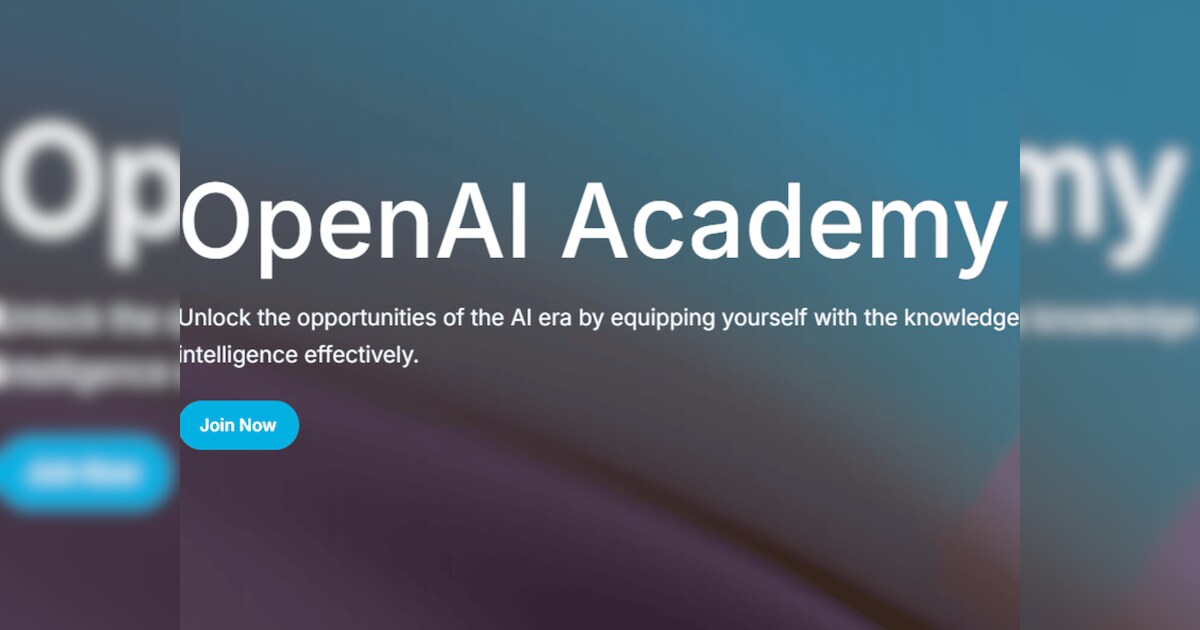OpenAI Academy India: OpenAI, IndiaAI launch academy to expand AI learning across the country ...