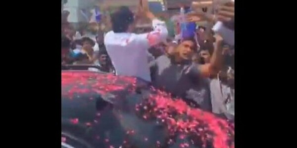 VIRAL: Former Andhra CM Jagan's vehicle crushes man to death during rally | India News ...