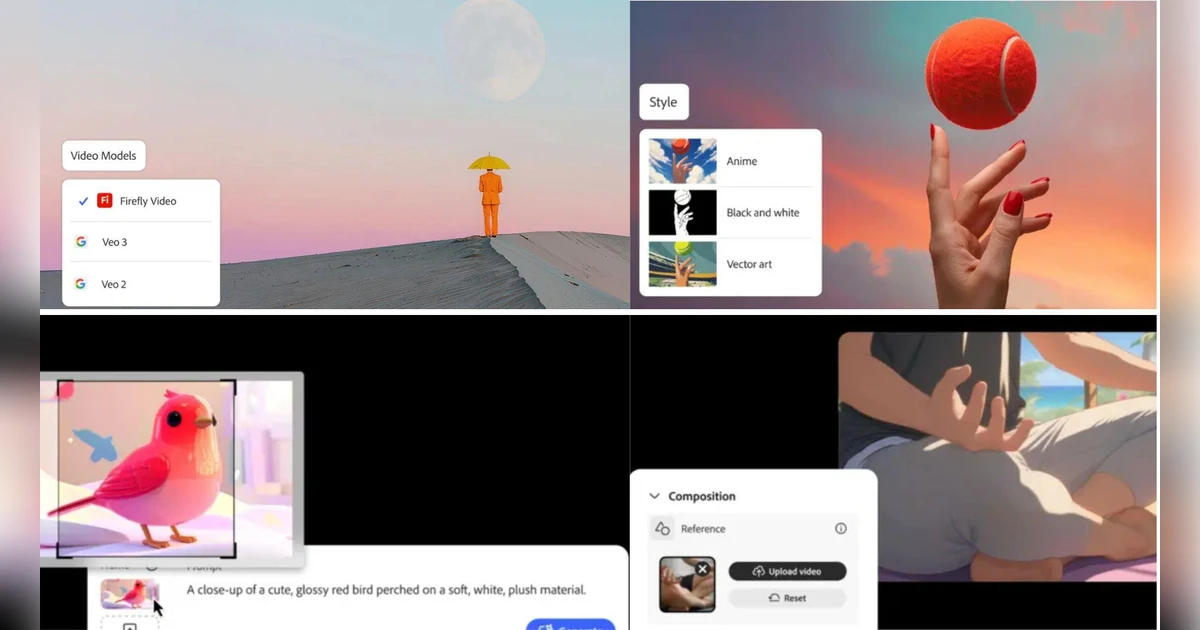 Adobe Firefly adds AI sound, avatars, and motion tools for video ...
