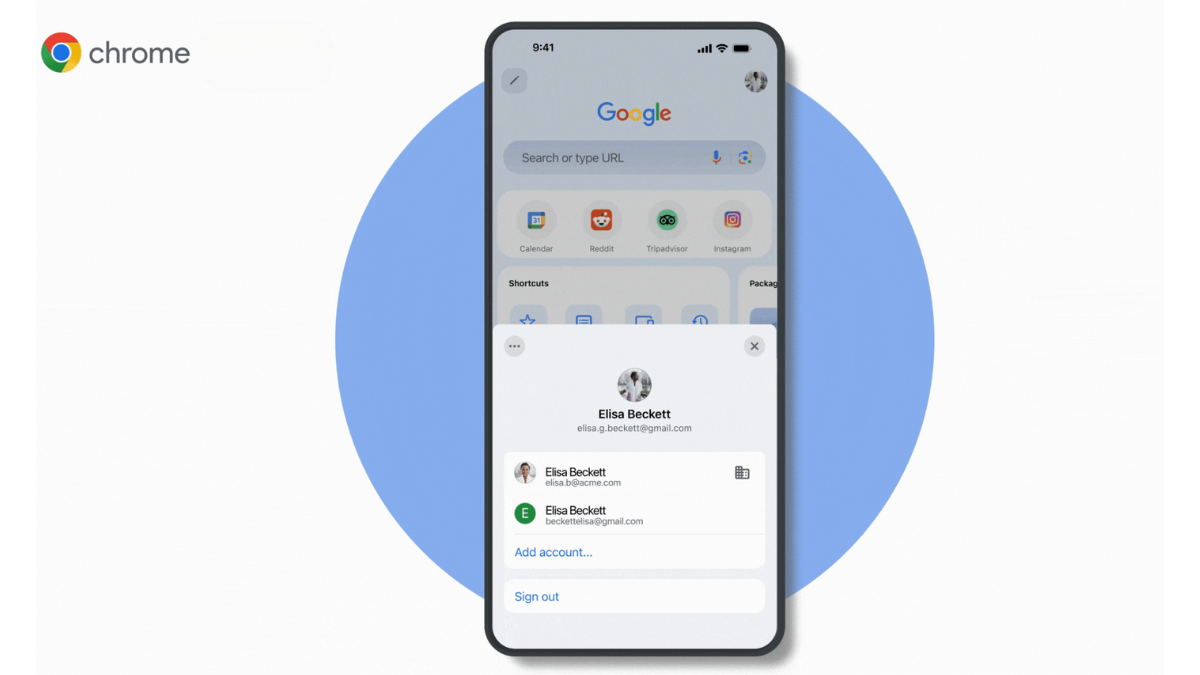 Chrome on iOS now allows easy switching between work, personal accounts | Tech News - Business ...