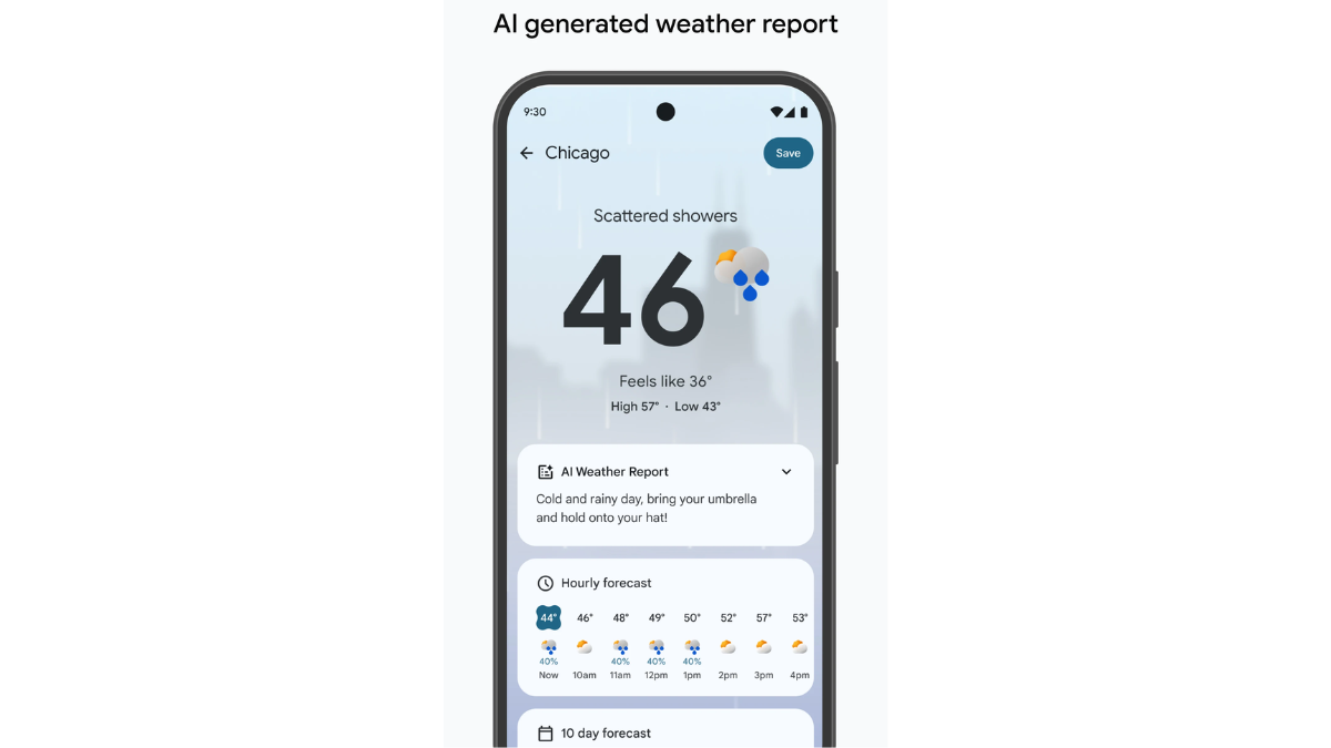 Google brings AI weather summaries to Pixel 8 and 8a smartphones ...