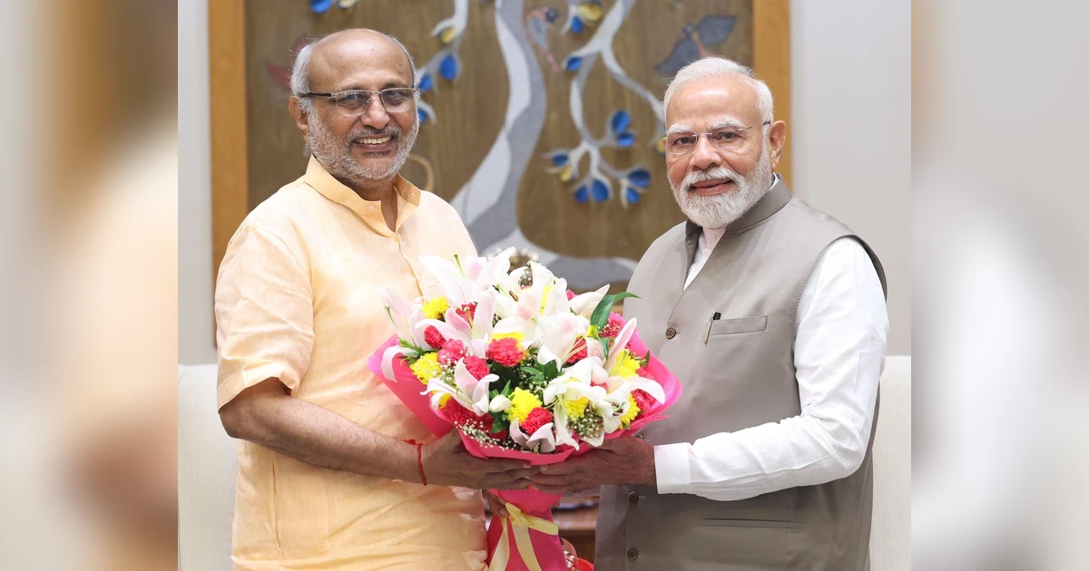NDA's vice presidential candidate CP Radhakrishnan meets PM Modi | Politics News - Business Standard