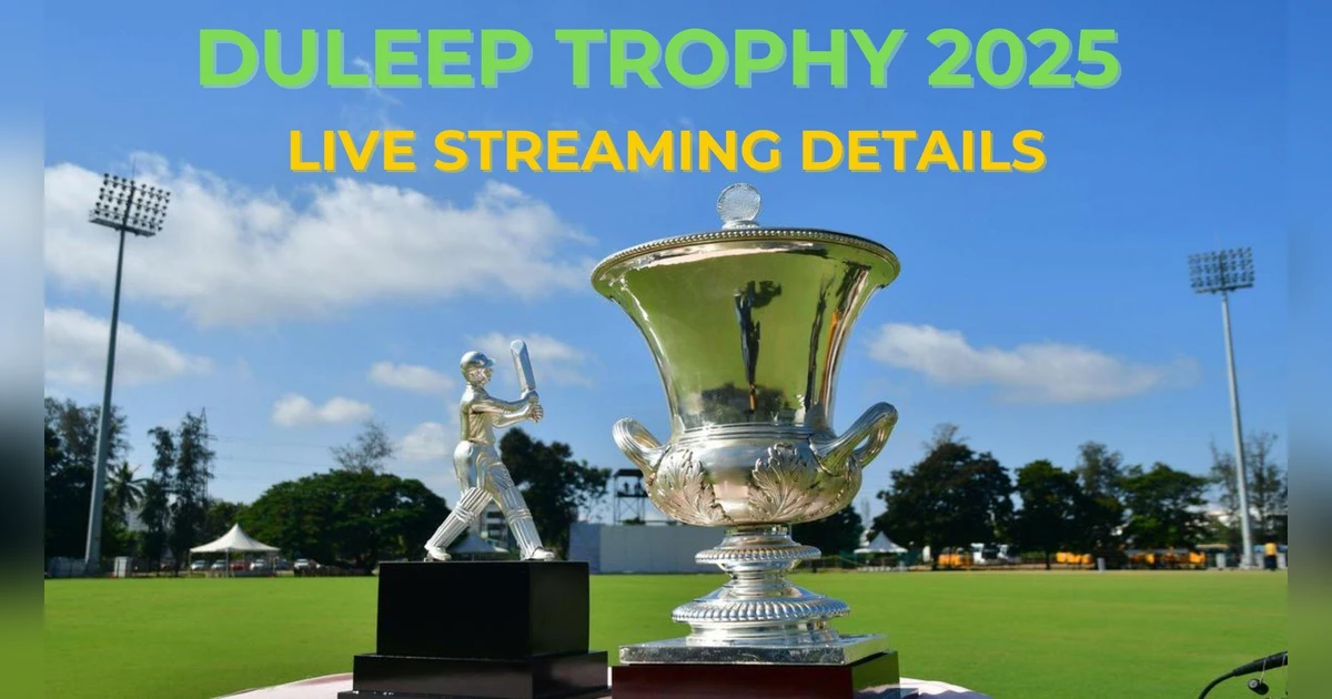 Duleep Trophy 2025 live streaming: Where to watch domestic cricket ...