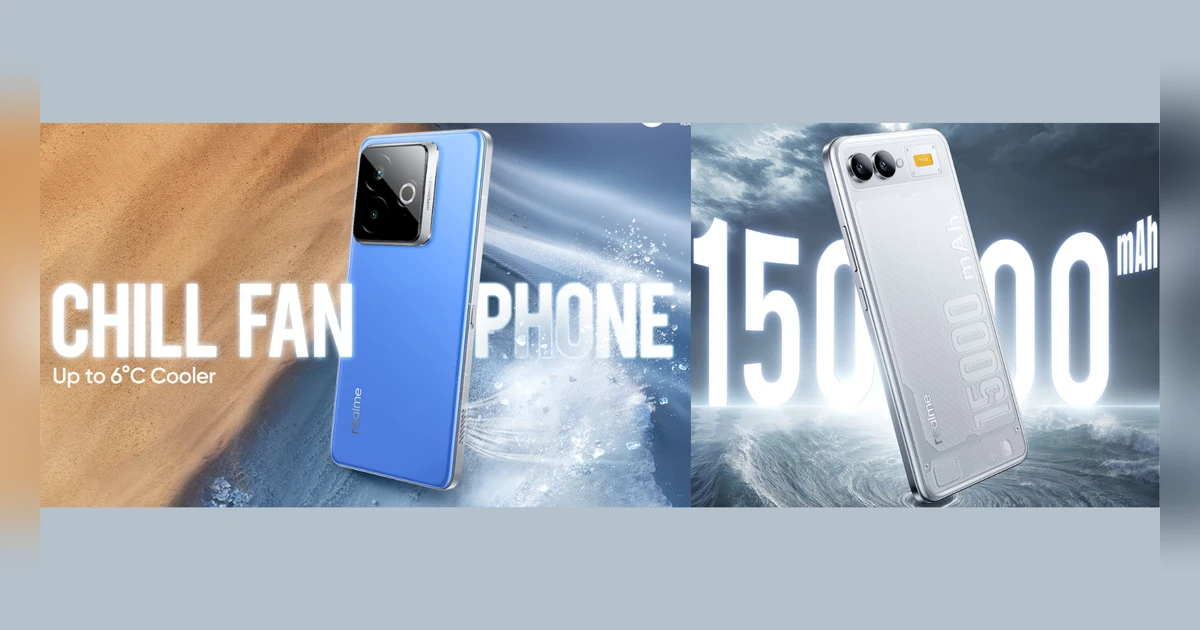 Realme previews concept phones with 15000 mAh battery, built-in cooling ...