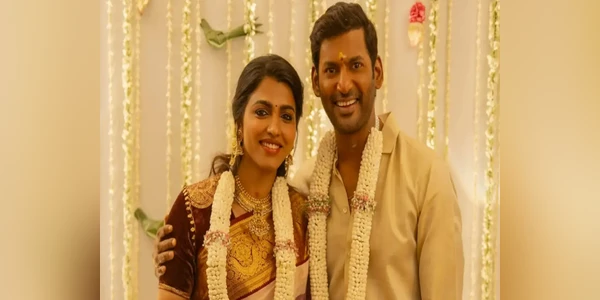 Vishal and Sai Dhanshika get engaged on actor's birthday, pictures go ...