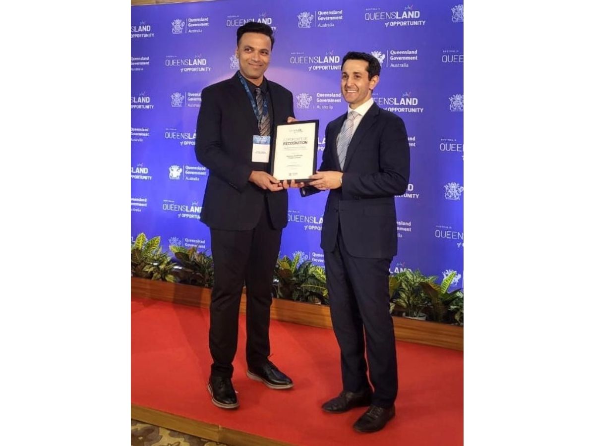Government of Queensland Honors Anusaya Fresh CEO Dinesh Shinde for ...