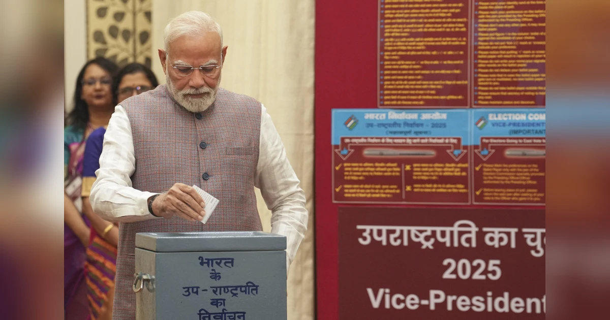 Voting begins for vice presidential election; PM Modi first to cast ...