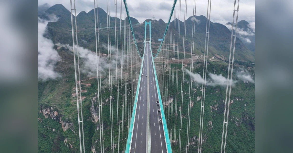 Huajiang Grand Canyon Bridge: From 2 hours to 2 minutes: China unveils ...